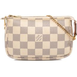 Louis Vuitton Crossbody Bags - Damier Azur Mini Pochette Accessoires - Gr. unisize - in Wei&szlig; - f&uuml;r Damen