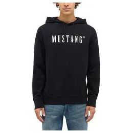Sweatshirt Mustang "Herren Style Bronson", Herren, Gr. XL, schwarz, 100% Baumwolle, regular fit, Sweatshirts