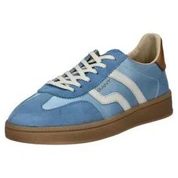 Sneaker Gant "Gant Sneaker Leder", Damen, Gr. 38, blau, Leder, Schuhe
