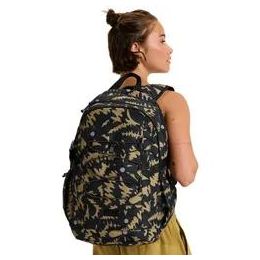 Tagesrucksack Roxy "Jayjay Active", Damen, grau (anthrazit big flowers), Kunstfaser, Rucksäcke