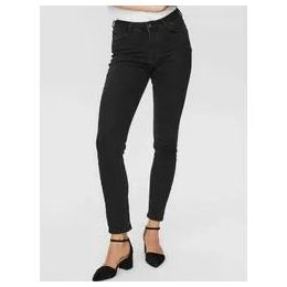 Nümph 5-Pocket-Hose NÜMPH "Nümph Jeans – Black NUSIDNEY", Damen, Gr. 36, schwarz (pirate schwarz), Obermaterial: 91% Baumwolle, 9% Elasthan, Hosen