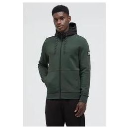 Kapuzensweatjacke CMPD, Herren, Gr. S, oliv, Material: 80% Baumwolle, 15% Polyester, 5% Elasthan, unifarben, regular fit normal, eingesetzt Rippbündchen, Sweatjacken, mit Baumwolle