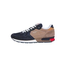 Pepe Jeans Sneaker 'Brit Colors' Herren Größe 46 navy / hellbraun