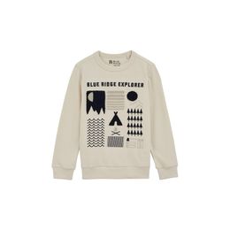 WE Fashion Shirt Jungen Gr&ouml;&szlig;e 98/104 beige / dunkelbeige / navy