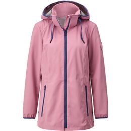 CR&Eacute;ATION L Damen Softshelljacke mit abnehmbarer Kapuze altrosa Gr&ouml;&szlig;e 40
