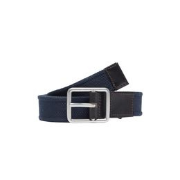 s.Oliver Gürtel Herren Größe 105 navy / schwarz / silber
