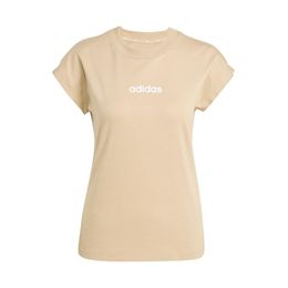 adidas Sportswear Funktionsshirt 'Essentials' Damen Größe S camel / weiß