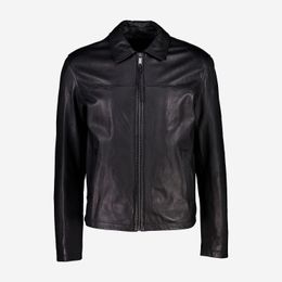 Costume National Schwarze Bikerjacke aus Leder