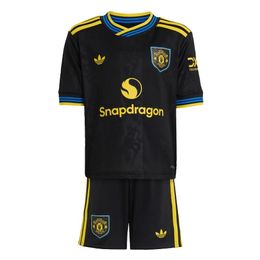 adidas Performance Trainingsanzug 'Manchester United 25/26' Jungen Größe 98 blau / gelb / schwarz