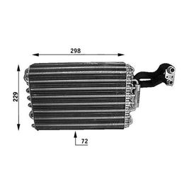 Mahle Verdampfer, Klimaanlage für MERCEDES-BENZ X008305258 1248300658 1248300758 AE 31 000S