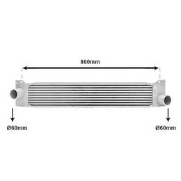 Van Wezel Ladeluftkühler für CITROËN/PEUGEOT FIAT / LANCIA 0384K1 1347700080 17004360