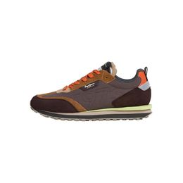 Pepe Jeans Sneaker 'Foster Connected' Herren Größe 40 pueblo / dunkelbraun / orange / silber
