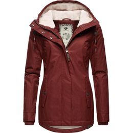 Ragwear Jacke 'Monade' Damen Größe L dunkelrot Winterjacke