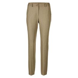 Madeleine Mode MADELEINE Hose Damen Größe 38 beige / anthrazit