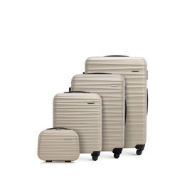 Wittchen 4tlg. Koffer Set GROOVE Line Collection in Beige | Gr.: onesize