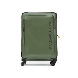 Mandarina Duck Eco Coated 4 Rollen Trolley XL 83 cm mit Dehnfalte in pine green | Gr.: onesize
