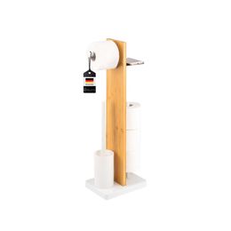 eluno WC-Garnitur Bambus Weiß | Gr.: onesize