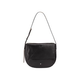 DuDu Formentera Schultertasche Leder 34 cm in black rose | Gr.: onesize