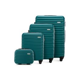 Wittchen 4tlg. Koffer Set GROOVE Line Collection in Green | Gr.: onesize
