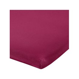 REDBEST Single-Jersey Topper-Spannbettlaken Denver in weinrot | Gr.: 140x200 cm - 160x200 cm