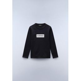 Napapijri T-Shirt "K S-Chamois Ls" in Schwarz | Gr.: 98/104