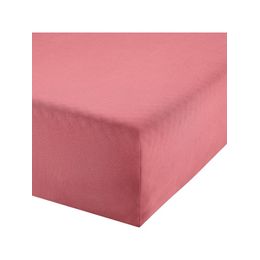 REDBEST Single-Jersey Boxspring-Spannbettlaken Denver in altrosa | Gr.: 90x190 cm - 100x200 cm