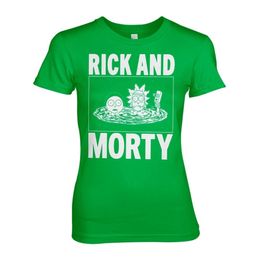 Rick and Morty Shirt in Grün | Gr.: XL