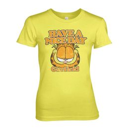 GARFIELD Shirt in Gelb | Gr.: S