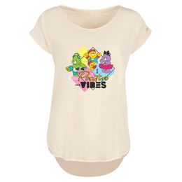 F4NT4STIC Long Cut T-Shirt Care Bears Good Luck Bear Positive Vibes in Whitesand | Gr.: 3XL