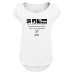 F4NT4STIC Long Cut T-Shirt NASA Retro Photo Ad The Future Is Now in wei&szlig; | Gr.: 5XL