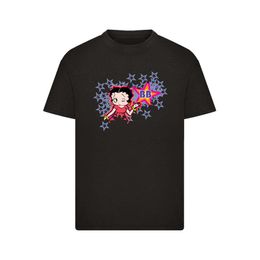 F4NT4STIC T-Shirt Betty Boop Purple Stars And Dots in schwarz | Gr.: 158/164