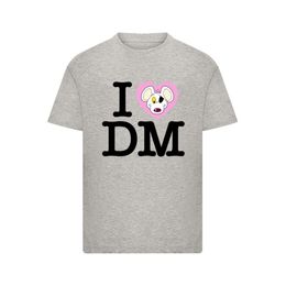 F4NT4STIC T-Shirt Danger Mouse I Love DM in grau meliert | Gr.: 158/164