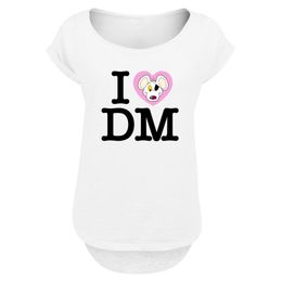 F4NT4STIC Long Cut T-Shirt Danger Mouse I Love DM in wei&szlig; | Gr.: 4XL