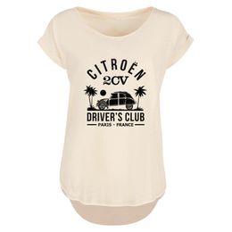 F4NT4STIC Long Cut T-Shirt Citro&euml;n 2CV Driver's Club Black Beach in Whitesand | Gr.: M