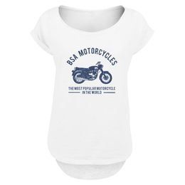 F4NT4STIC Long Cut T-Shirt BSA Motorcycles Most Popular In The World in weiß | Gr.: XS