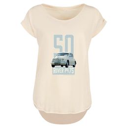 F4NT4STIC Long Cut T-Shirt British Motor Heritage Rover P4 75 1950 Car in Whitesand | Gr.: XL