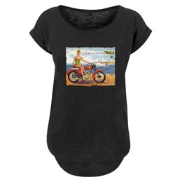 F4NT4STIC Long Cut T-Shirt BSA C15 Star 1962 Motorcycle Dockside Ad in schwarz | Gr.: 3XL