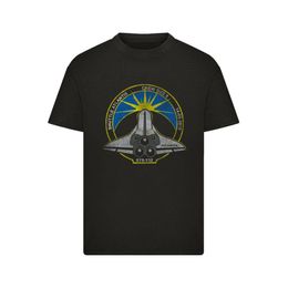 F4NT4STIC T-Shirt NASA STS 132 Atlantis Mission Badge Distressed in schwarz | Gr.: 134/140