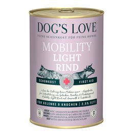 DOG’S LOVE Dog's Love DOC Mobility Light Rind 6x400 g
