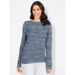 WITT WEIDEN Strickpullover in rauchblau-meliert | Gr.: 46