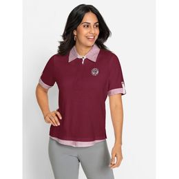 WITT WEIDEN Poloshirt in bordeaux | Gr.: 40