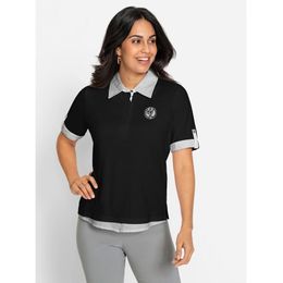 WITT WEIDEN Poloshirt in schwarz | Gr.: 44