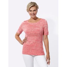 WITT WEIDEN Ajourpullover in flamingo-meliert | Gr.: 40