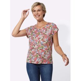 WITT WEIDEN Print-Shirt in flamingo-bleu-bedruckt | Gr.: 36