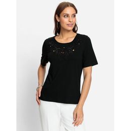 WITT WEIDEN Kurzarmshirt in schwarz | Gr.: 38