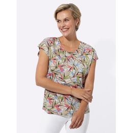 WITT WEIDEN Shirt in sand-khaki-bedruckt | Gr.: 44