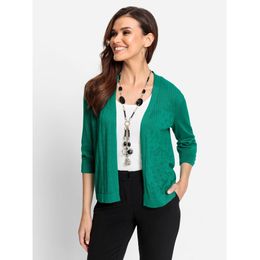 WITT WEIDEN Ajourstrickjacke in smaragd | Gr.: 38