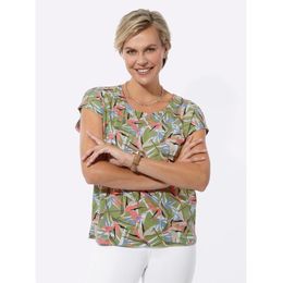 WITT WEIDEN Shirt in lindgr&uuml;n-flamingo-bedruckt | Gr.: 36