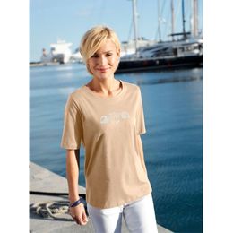 WITT WEIDEN Kurzarmshirt in beige | Gr.: 50