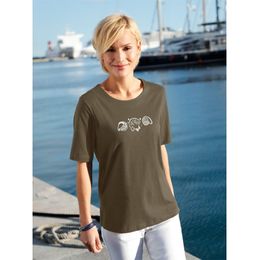 WITT WEIDEN Kurzarmshirt in oliv | Gr.: 46